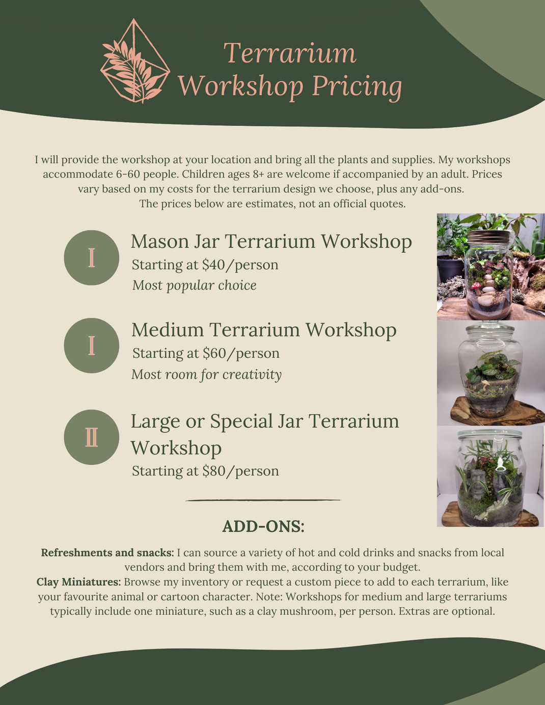 Terrarium Workshops in Edmonton, AB for groups and corporate team ...